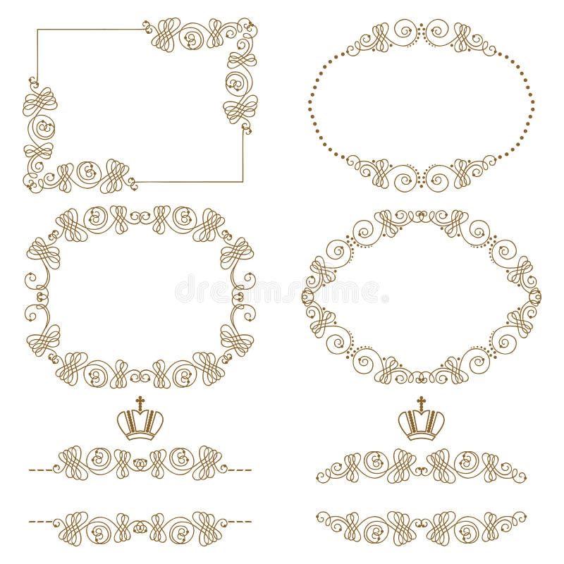 Rococo Style Frame Horizontal Stock Illustrations – 238 Rococo Style ...