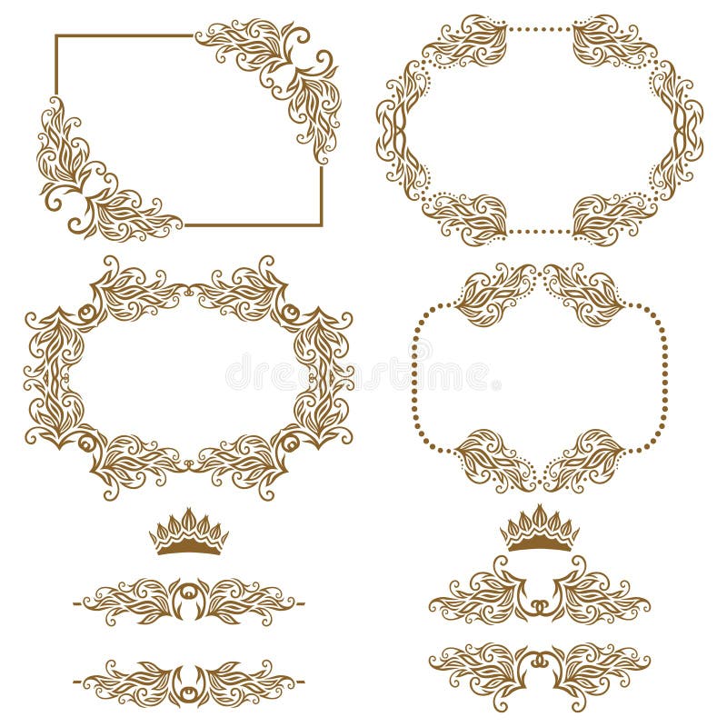 Rococo Style Frame Horizontal Stock Illustrations – 238 Rococo Style ...