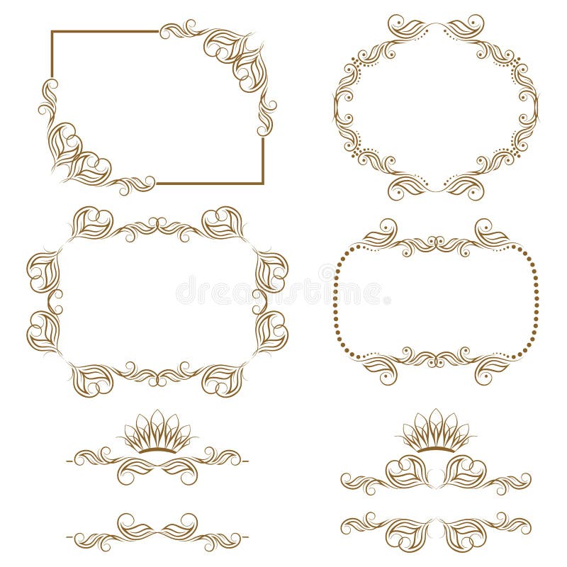 Rococo Style Frame Horizontal Stock Illustrations – 238 Rococo Style ...