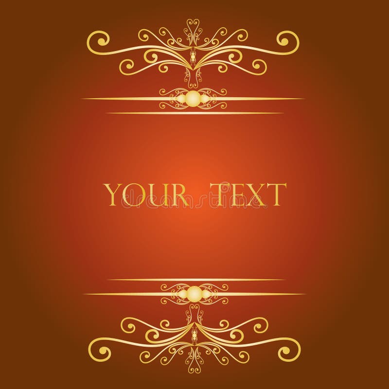 Decorative Frame in Vintage Style. for Registration of Invitation ...