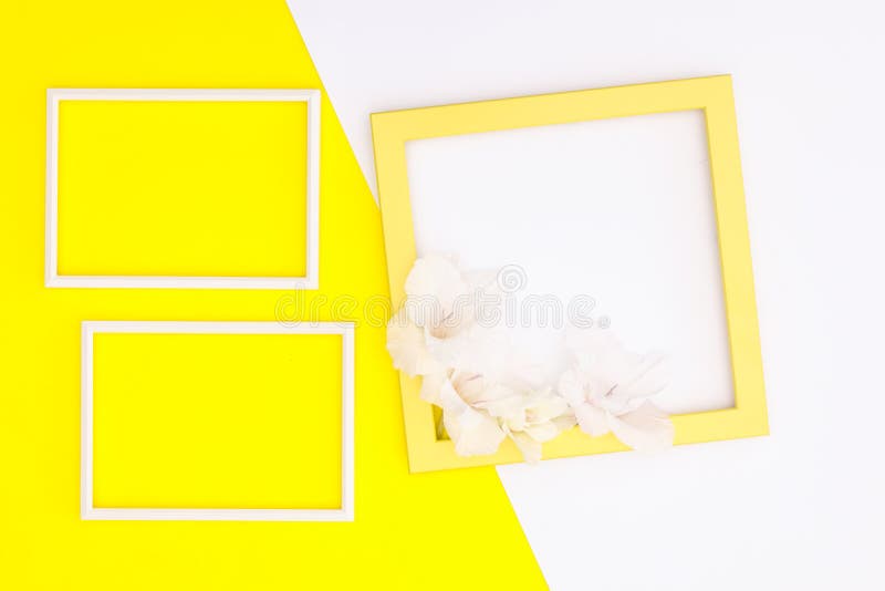 Decorative Frame on Yellow Background Stock Image - Image of graphic ...