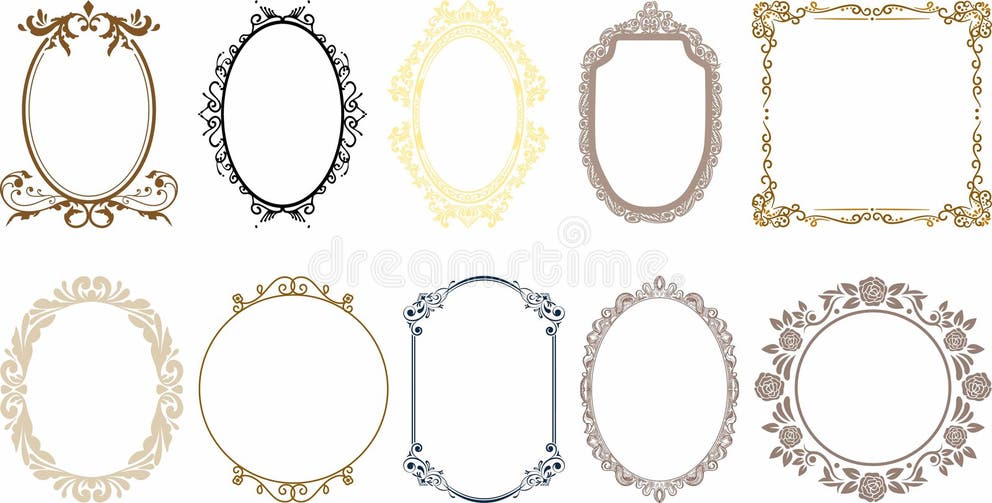 Decorative Frames Collection Set Stock Vector - Illustration of divider, ornate: 324931151