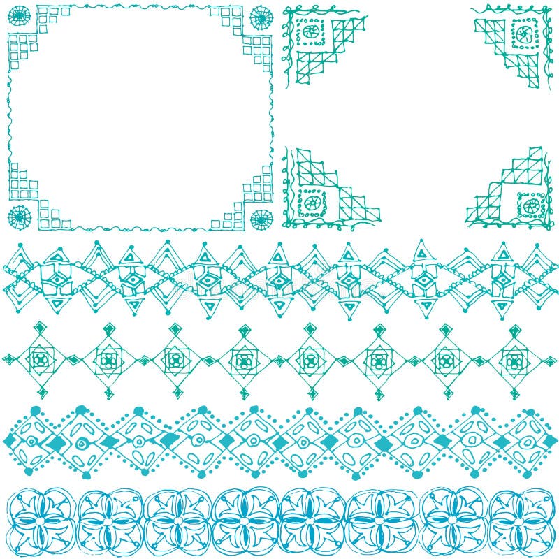 Decorative Frames and Lines. Stock Vector - Illustration of vintage ...