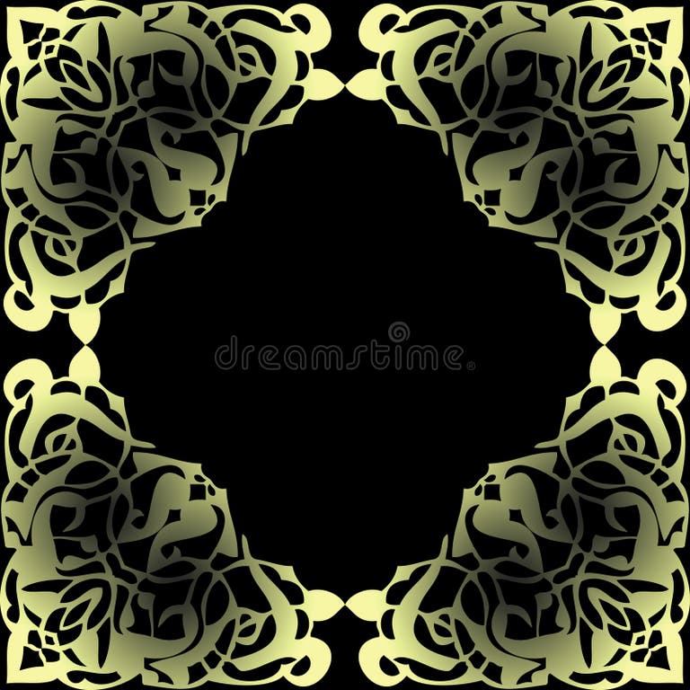 Decorative framework stock vector. Illustration of modern - 7242424