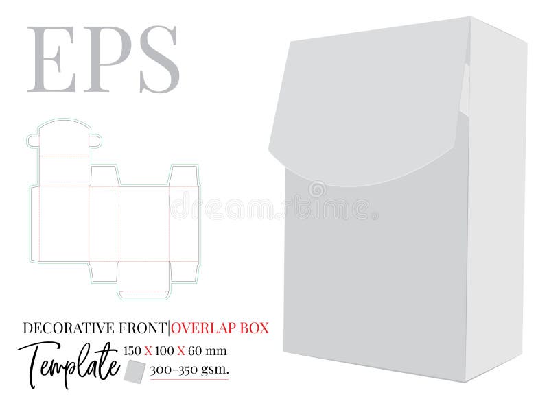 Front Cover Box, Vector. Template with Die Cut / Laser Cut Layers Stock ...