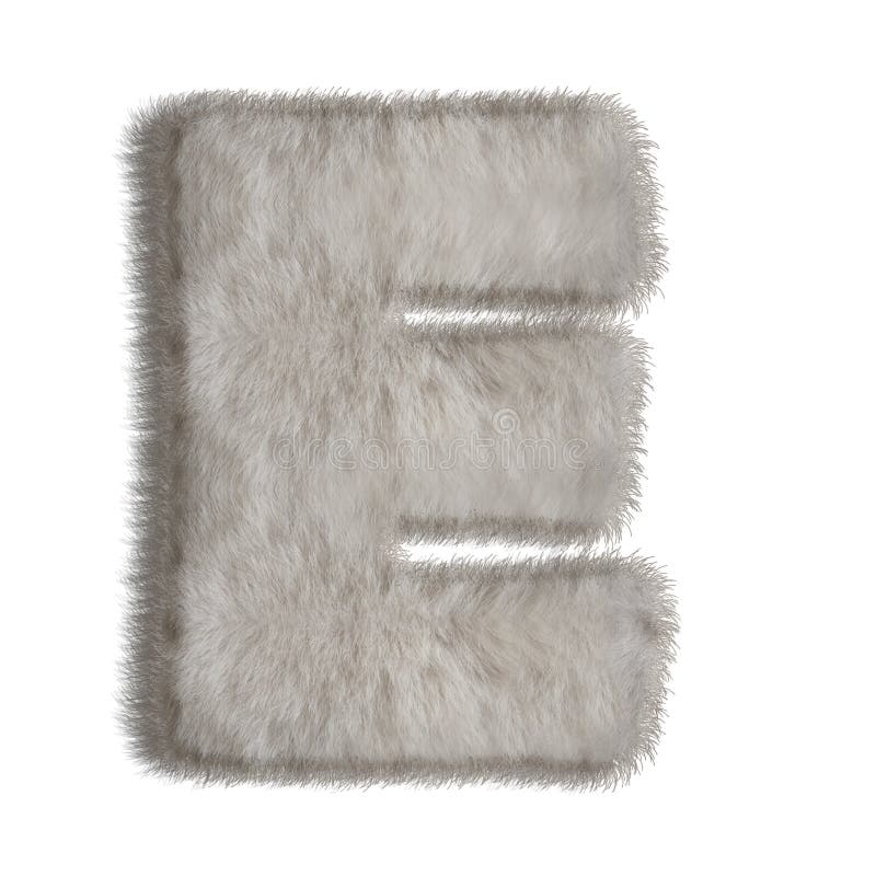 Decorative Fur Letter E Stock Illustrations 49 Decorative Fur Letter