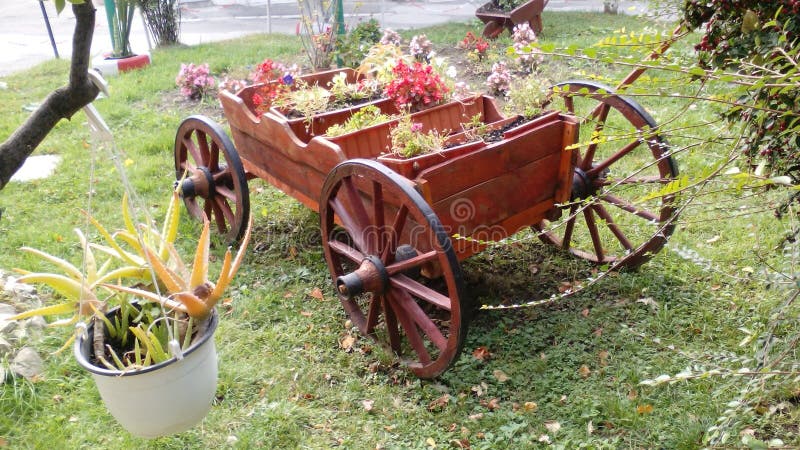 Decorative garden carriage stock photo. Image of carrige - 45510512