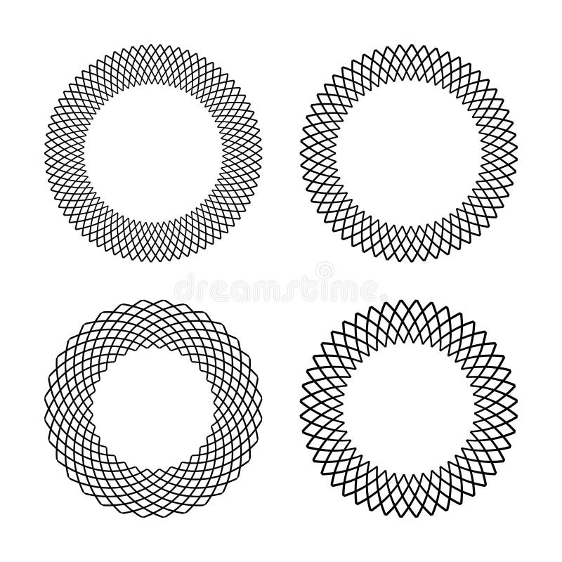 Round Grid Diagram with Radius Lines Stock Vector - Illustration of ...