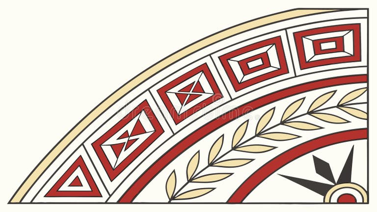 Decorative Geometric Corner Design Element, Vector Design Generative AI Stock Vector ...