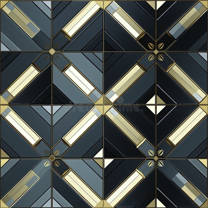 Decorative Geometric Pattern. Tile Stock Illustration - Illustration of ...