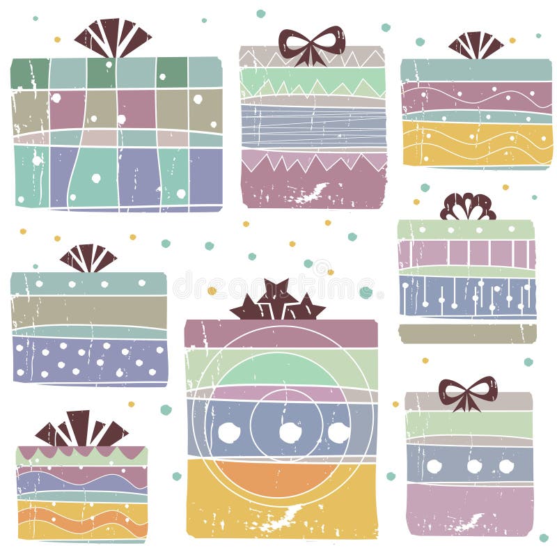 Cute gift box vector stock vector. Illustration of band - 5875518