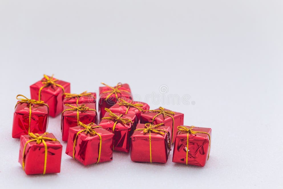 Decorative Gift Boxes with Space for Dedications for a Loved One Stock ...