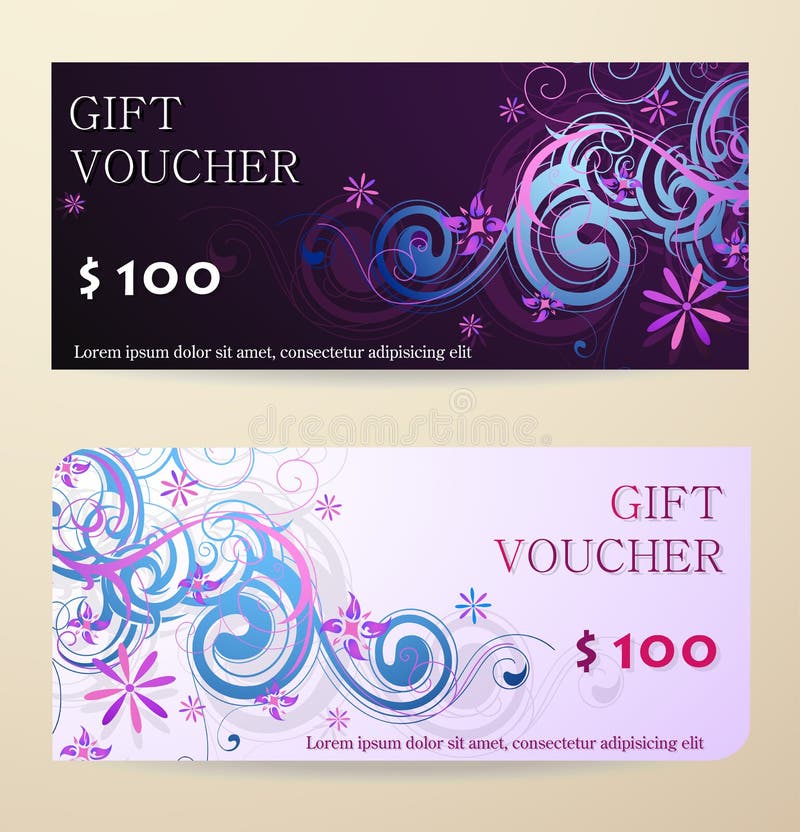 Decorative Gift Voucher Design Stock Vector - Illustration of fashion ... Decorative Gift Voucher Design Stock Vector - Illustration of fashion ...