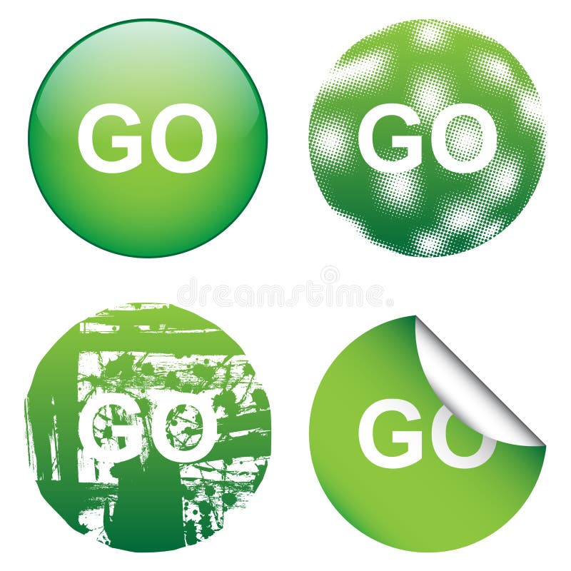 Decorative GO Signs stock illustration. Illustration of decoration ...