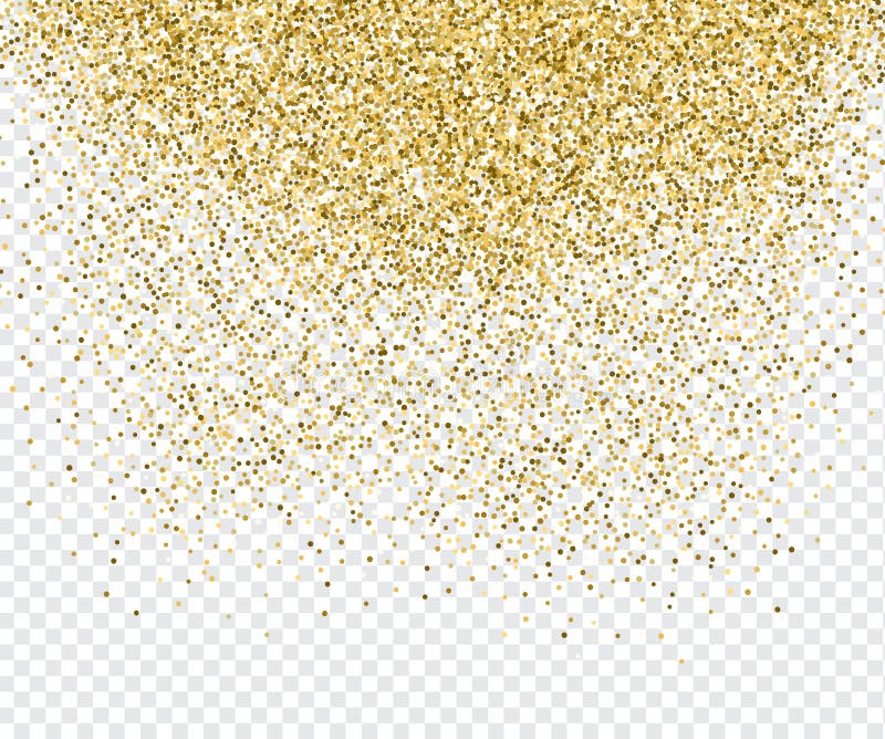 Decorative Gold Confetti Pattern Design Stock Illustration ...