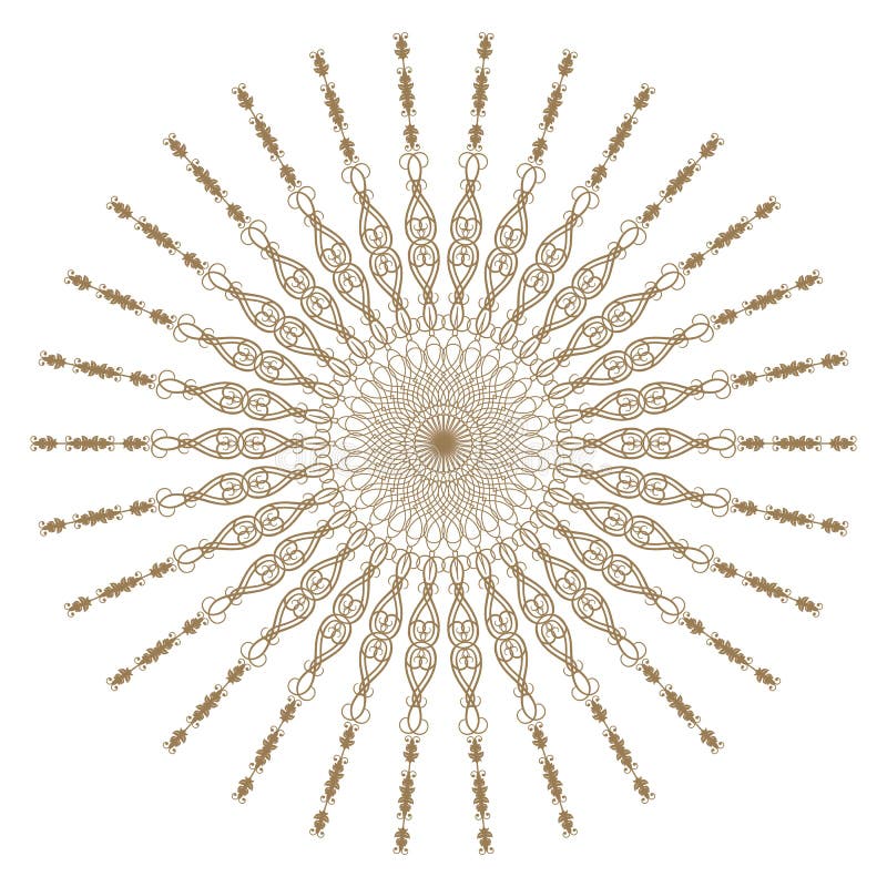 Decorative gold frame stock illustration. Illustration of ornament ...