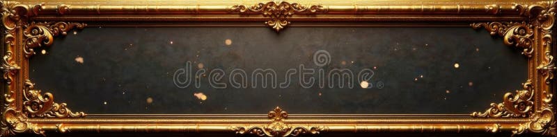 Decorative Gold Scroll Frame with Intricate Carvings, Baroque, Frame ...