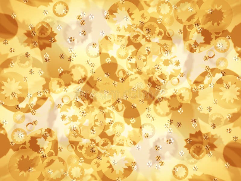 Decorative Golden Background Stock Illustration - Illustration of ...