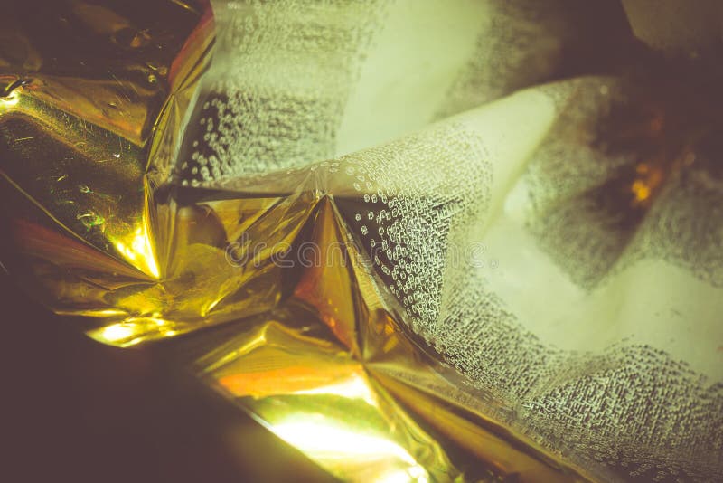 Decorative Golden Wrapper stock photo. Image of creative - 68722134