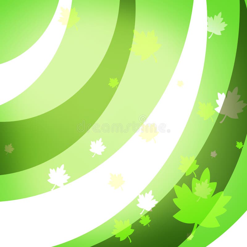 Decorative Graphic Background with Green Leaves Stock Illustration ...