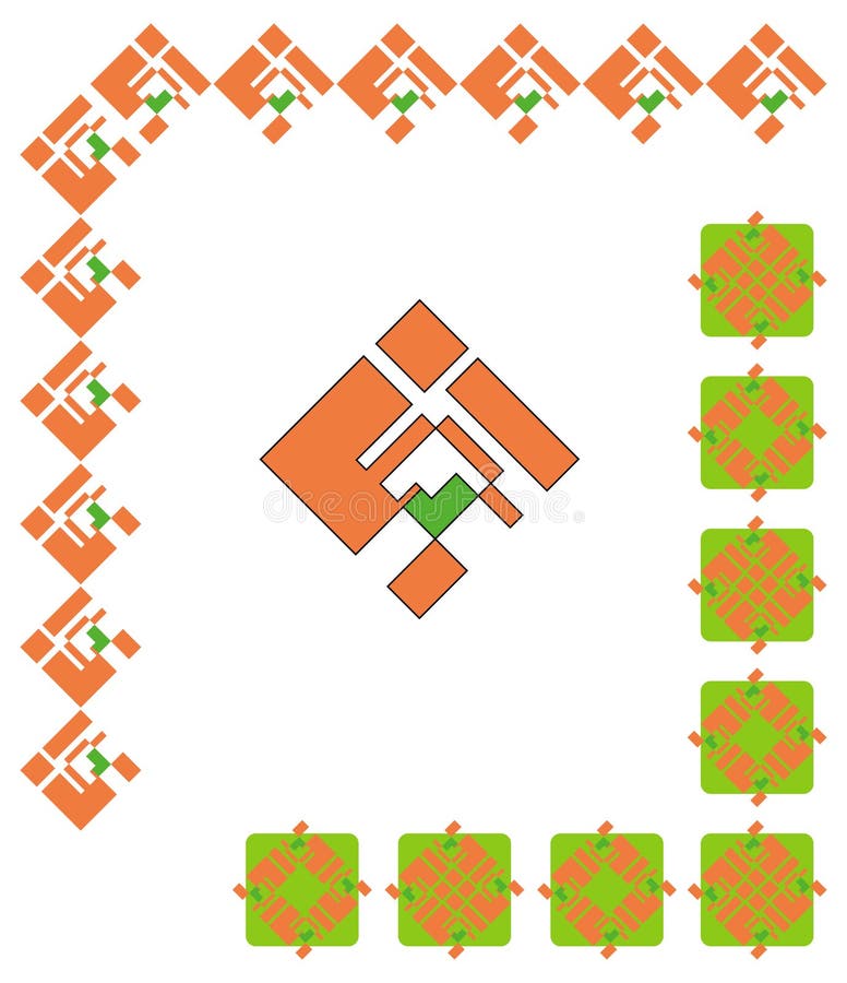 Decorative graphic borders stock vector. Illustration of green - 11253231