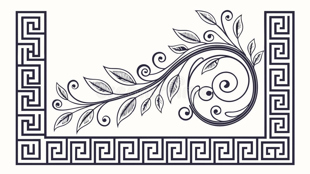 Decorative Greek Key Border Stock Illustrations – 4,137 Decorative ...