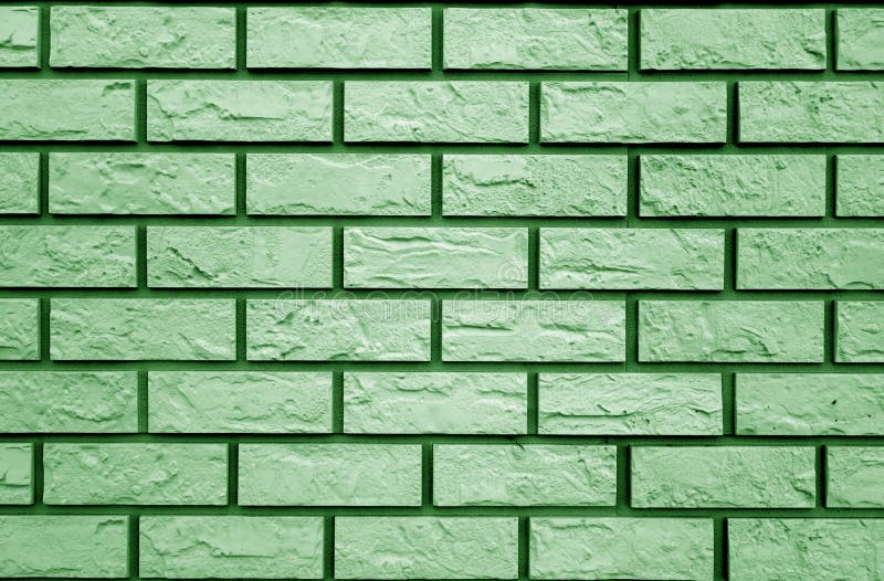 Decorative Green Brick Wall Texture and Pattern Stock Image - Image of ...