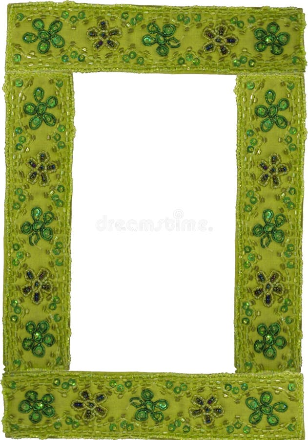 Decorative Green Floral Frame Stock Image - Image of ornamental, frame ...