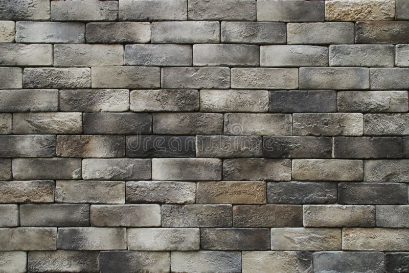 Decorative Grey Brick Wall Texture Stock Image - Image of decorative ...