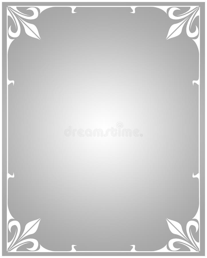 Decorative Grey Frames and Borders . Stock Illustration - Illustration ...