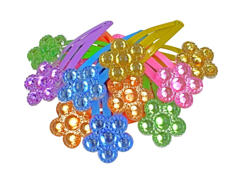 Decorative Hair Clips Batch Stock Image - Image of spring, heads: 28048281