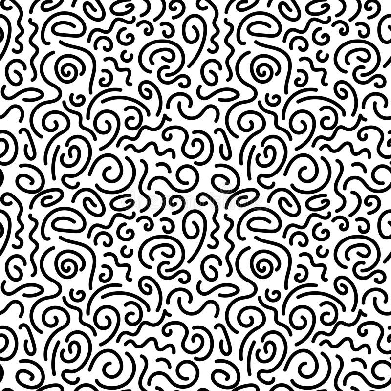 Decorative Hand Drawn Doodle Nature Ornamental Curl Vector Sketchy ...