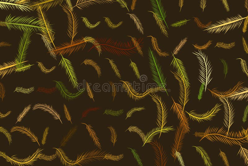 Decorative Hand Drawn Feather Illustrations. Drawing, Background, Messy ...