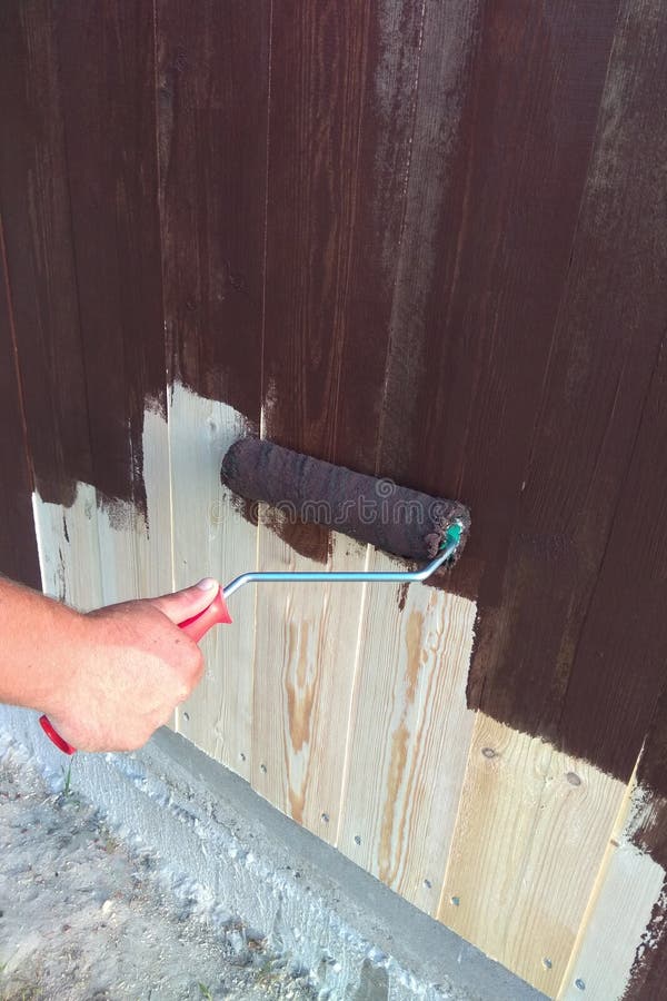 Decorative Hand Painted Wall with Roller Repair Stock Image - Image of ...