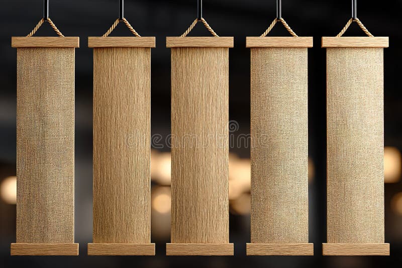 Decorative Hanging Scrolls Display Traditional Craftsmanship in a ...