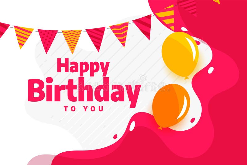 Decorative Happy Birthday Event Background for Kids Special Day Stock ...