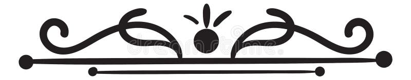 Vintage Line Separator. Decorative Elegant Retro Fancy Lines Dividers ...