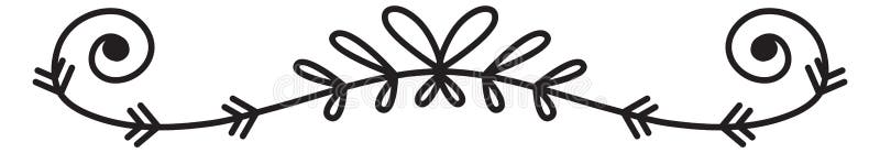 Decorative Header with Ornate Swirls. Elegant Page Border Stock Vector ...