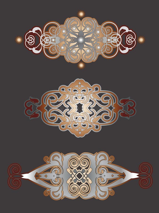 Decorative headers set stock vector. Illustration of design - 14914770