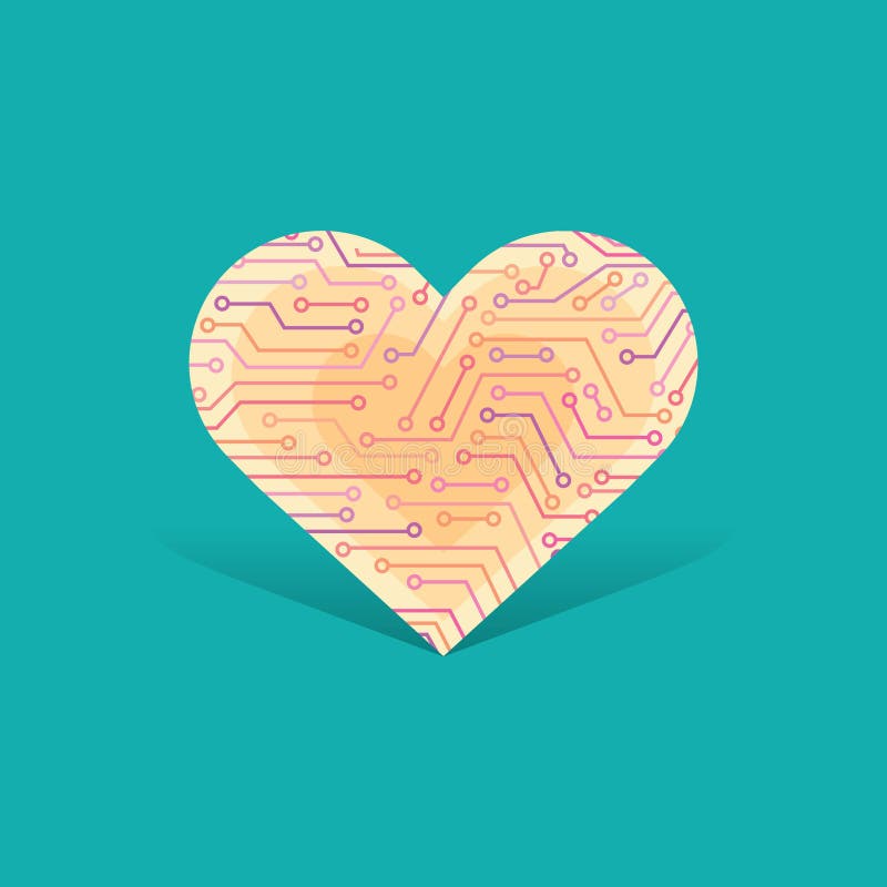 Decorative Heart Design. Vector Illustration Decorative Design Stock ...