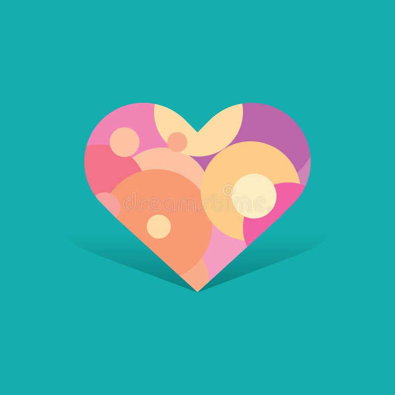 Decorative Heart Design. Vector Illustration Decorative Design Stock ...