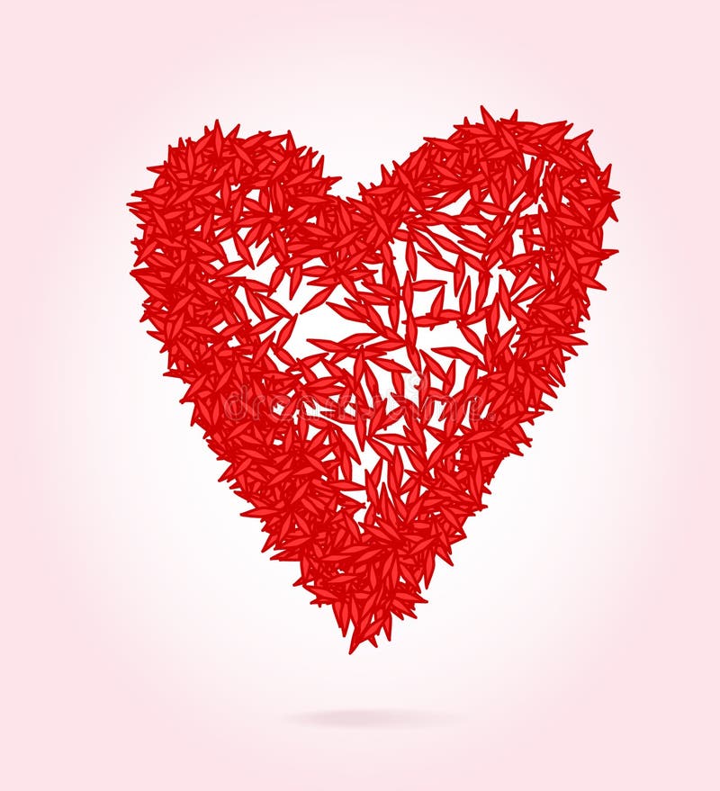 Decorative Heart Shape stock vector. Illustration of passion - 77127904