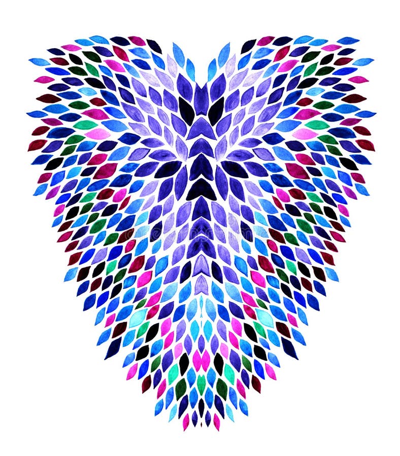 Decorative Heart Shape stock illustration. Illustration of shape - 77127949