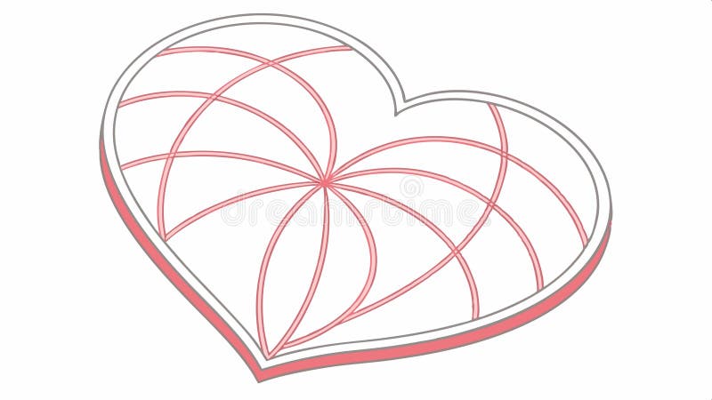 Decorative Heart Shape with Intricate Internal Pattern Vector Design ...
