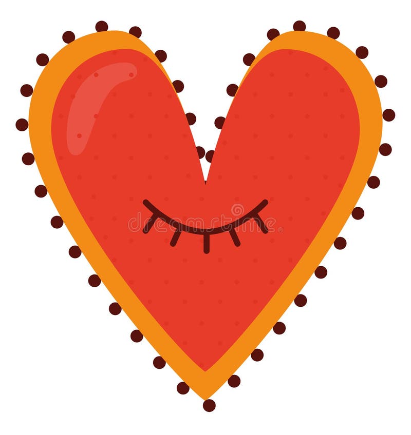 Decorative heart vector stock vector. Illustration of isolated - 263629754