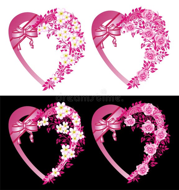 Decorative hearts stock illustration. Illustration of projects - 12357802