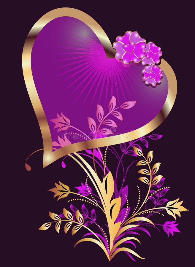 Decorative hearts stock vector. Illustration of romantic - 23154441