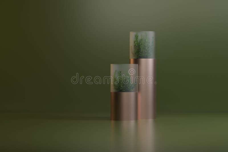 Decorative High-tech Plant Vase Stock Image - Image of copper, bronze ...