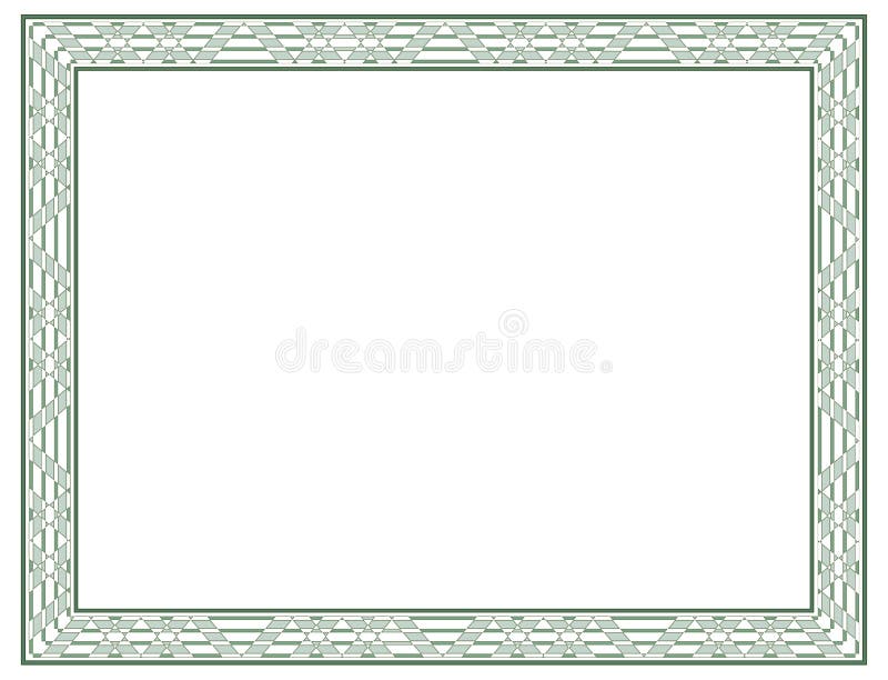 Decorative Horizontal Rectangle Frame Border Stock Vector ...