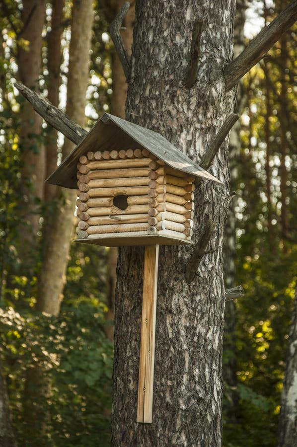 Decorative House Hanging Single Object in Garden Stock Image - Image of ...